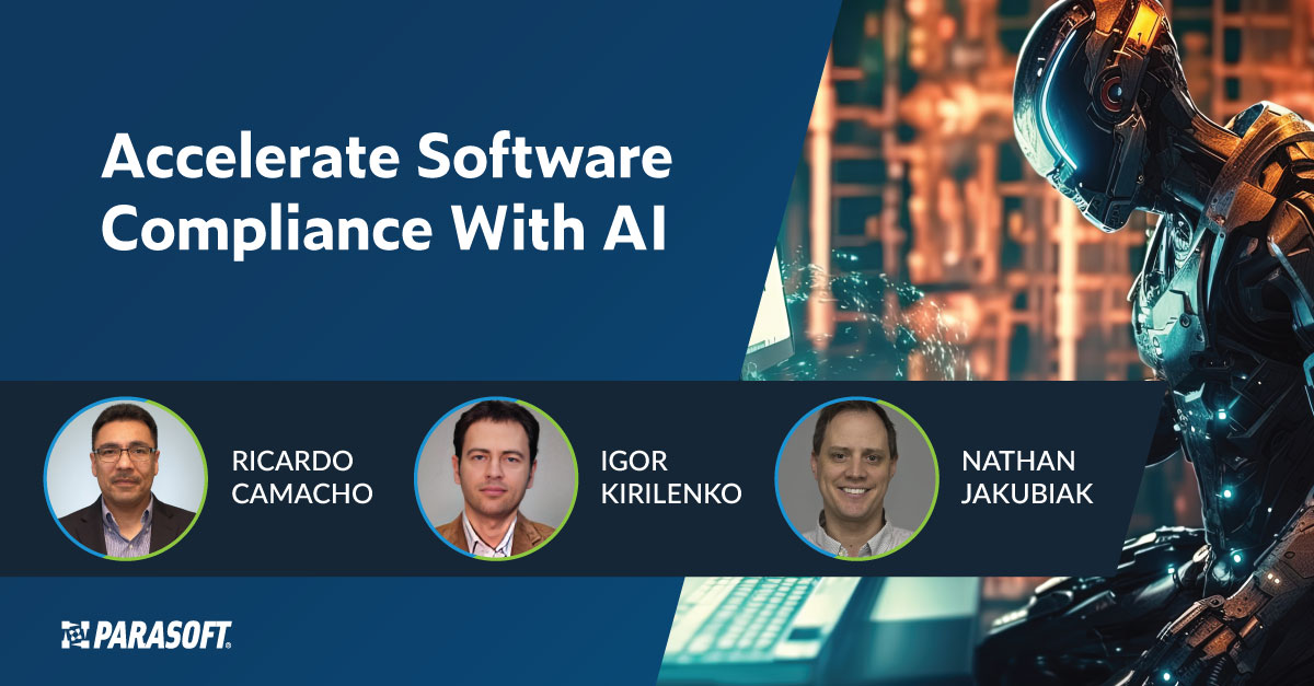 Accélérez la conformité des logiciels avec l'IA - Parasoft